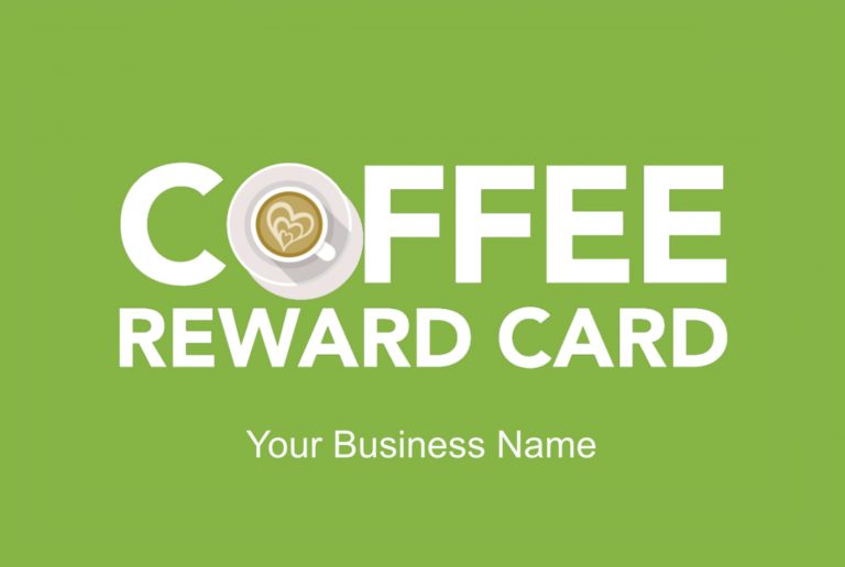Coffee Reward Card - Customer Loyalty Cards